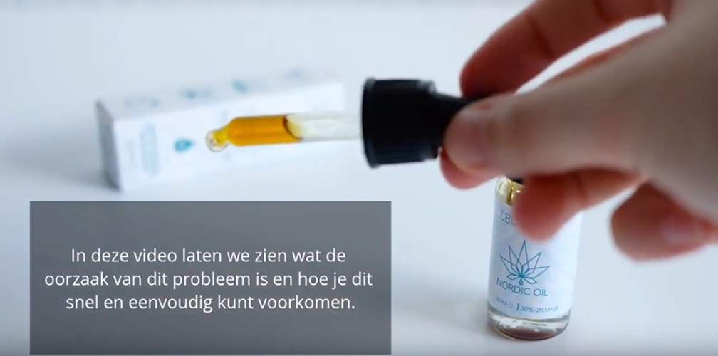 Video - Tip: zo voorkom je dat een flesje CBD-olie gaat lekken - Mediwietsite